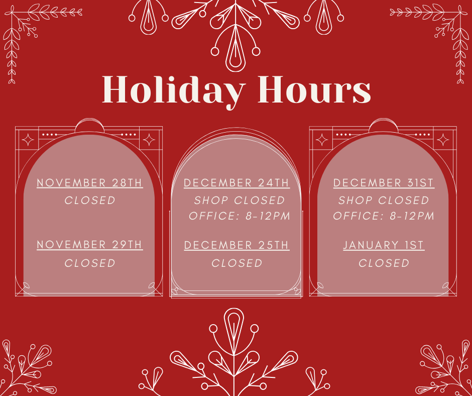 2024 Holiday Hours | Runnion Equipment Company